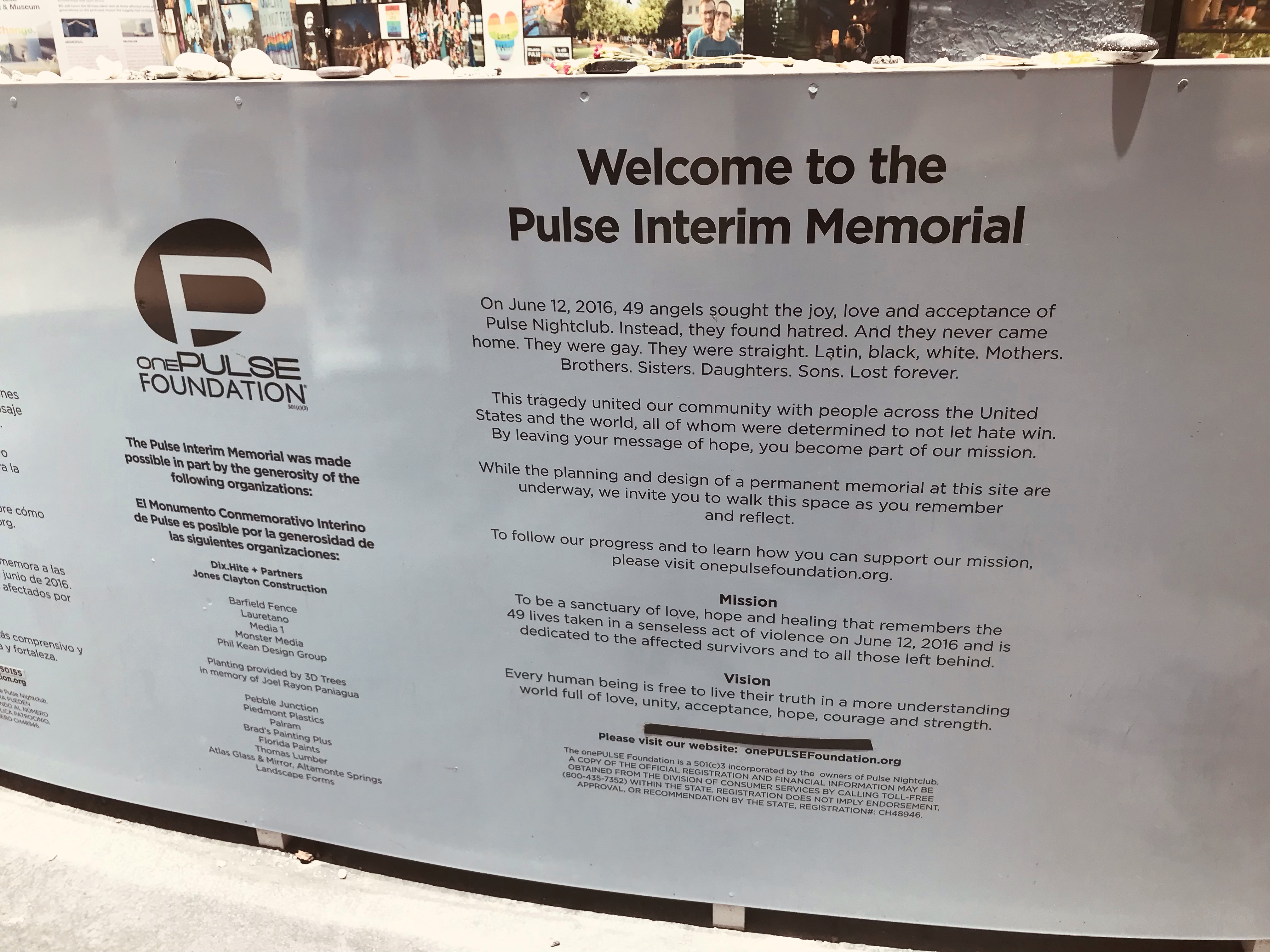More photos from Pulse Memorial – Sykeology